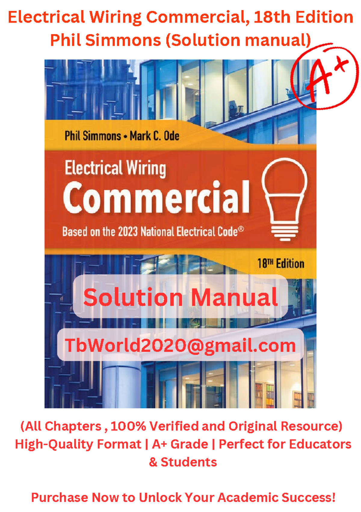 Electrical Wiring Commercial, 18E, 2024: Chapter 1 Solutions Guide ...