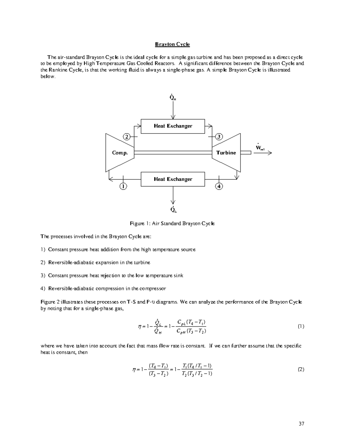 Air-Standard Brayton Cycle Analysis: Principles & Efficiency (ENG 101) - Studocu