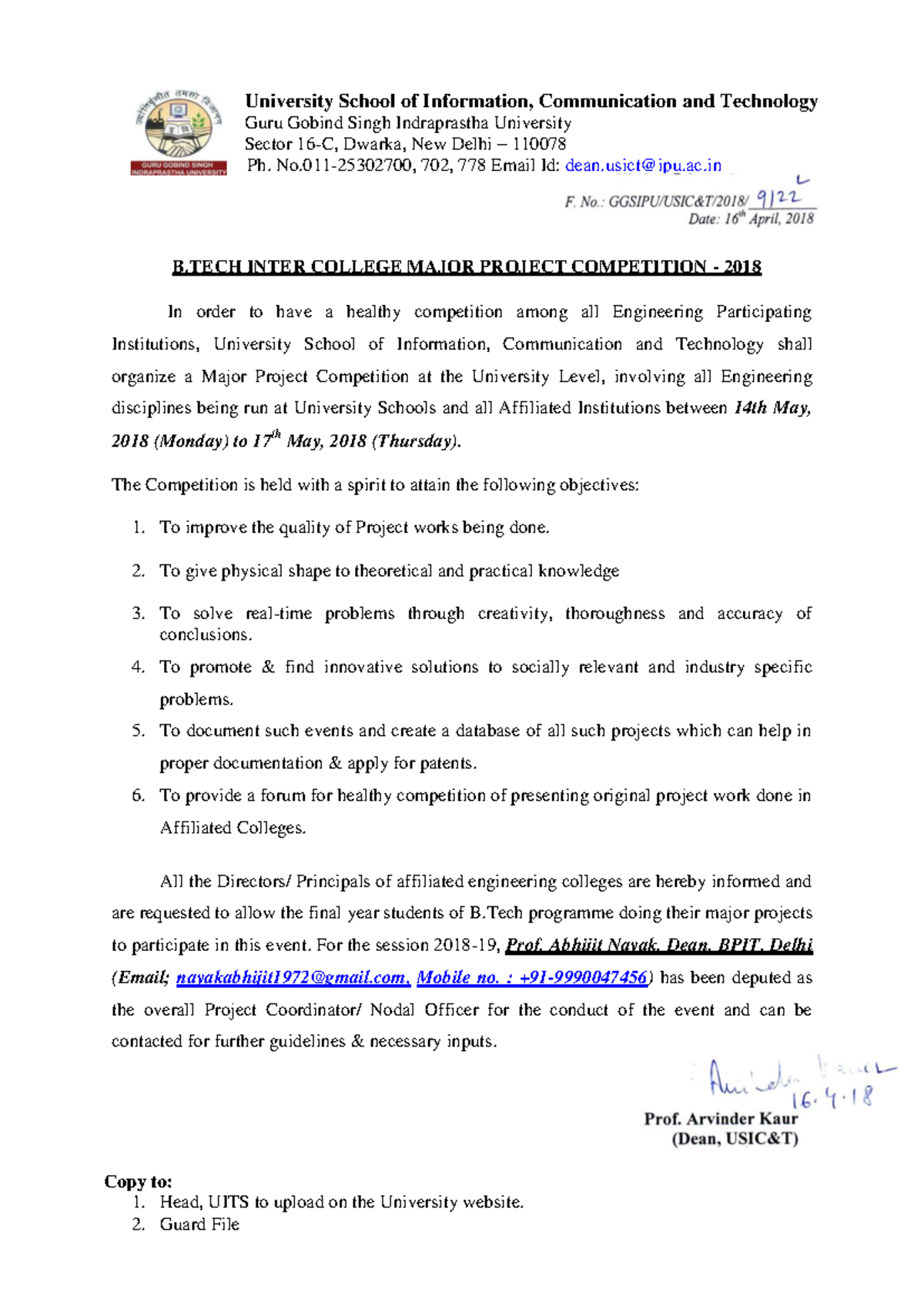 Final year report - University School of Information, Communication and ...