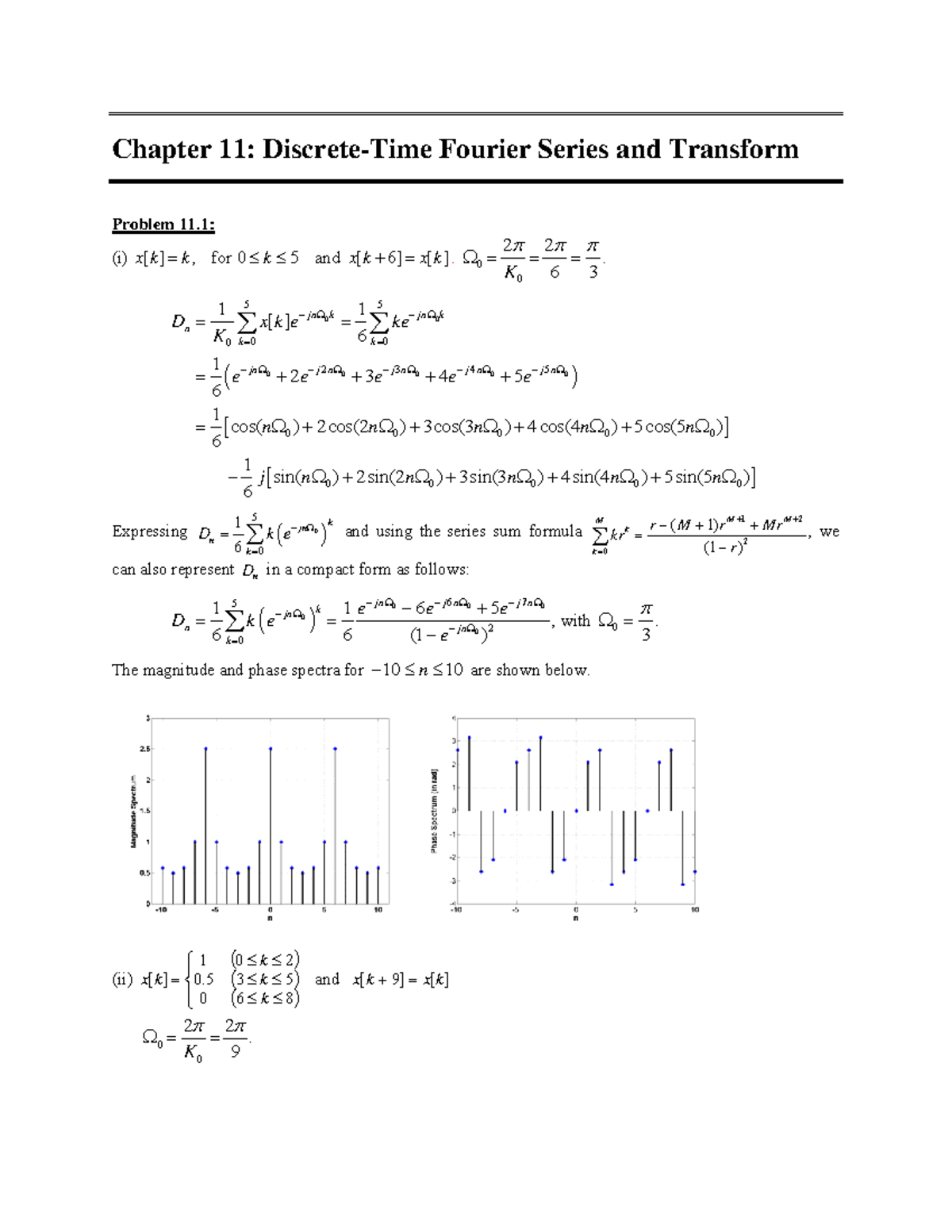 Continuous and Discrete Time Signals and Systems Mandal amp Asif ...