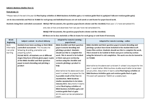 Section B Writing Creative Writing Booklet - English Language GCSE ...