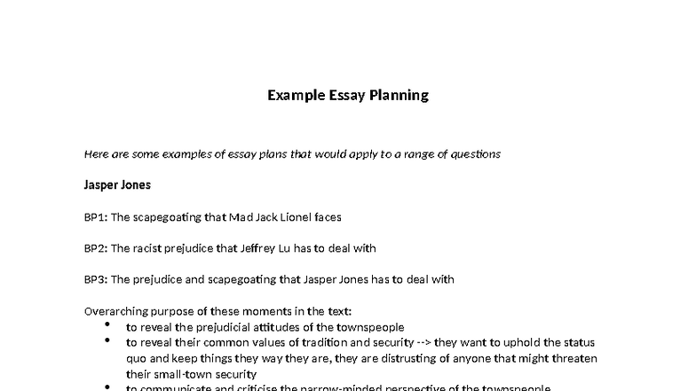 Essay Planning: Analyzing Prejudice in Jasper Jones & Where the ...