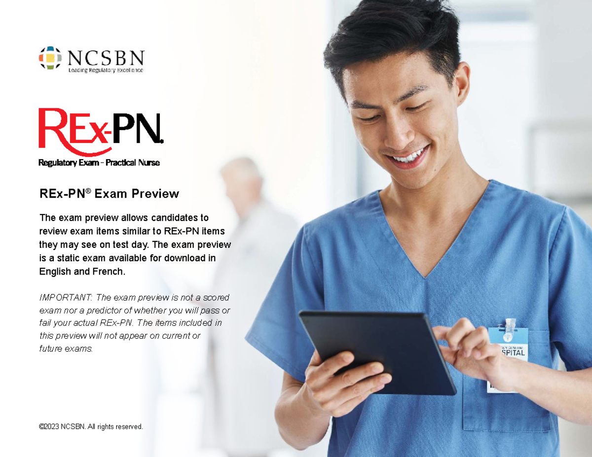 REx PN Exam Preview: Key Items for Test Day Review - Studocu