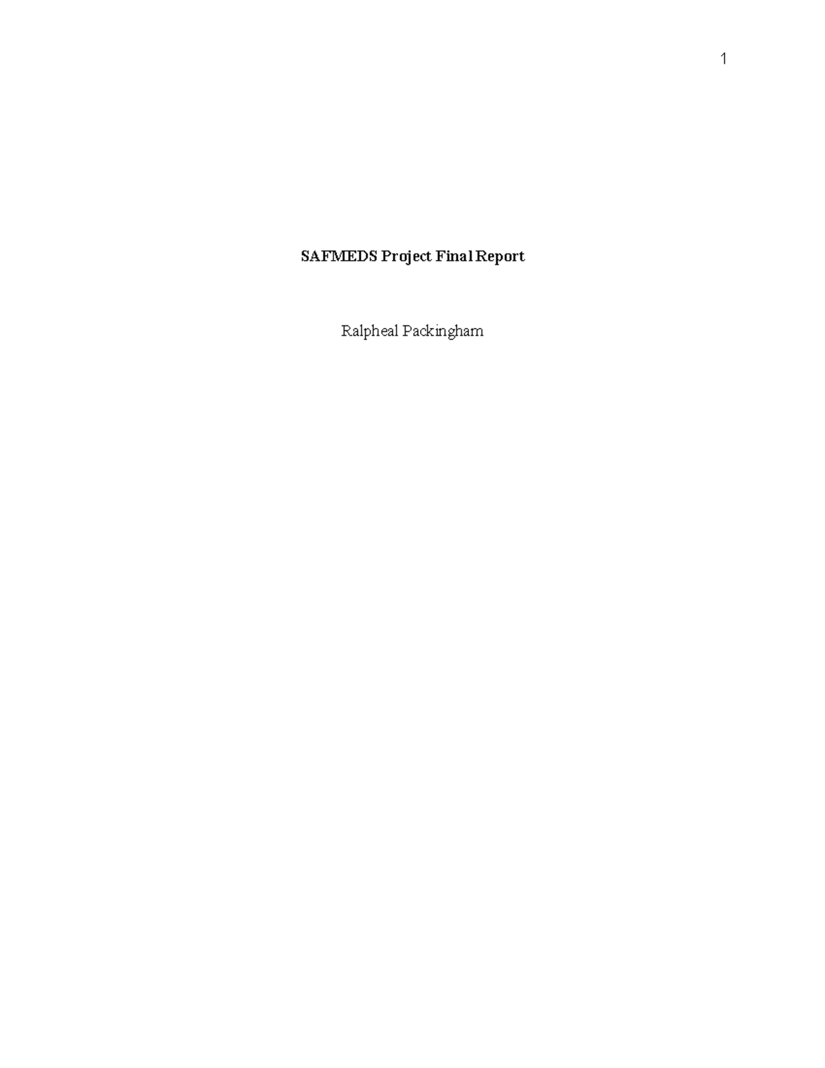 Packingham - ABA540 SAFMEDS Project Final Report - Studocu