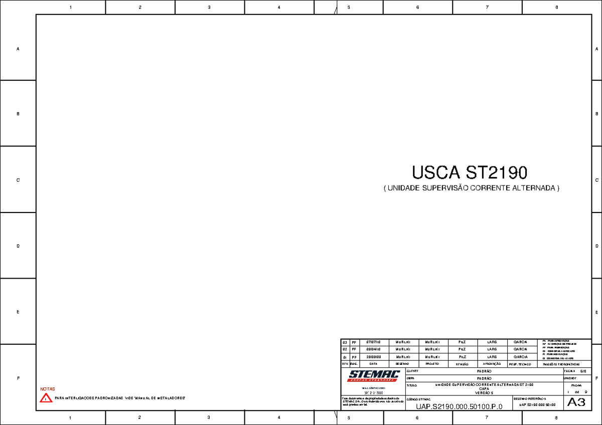 Diagrama Elétrico USCA ST2190: Gerador Stemac Versão 5 - Studocu