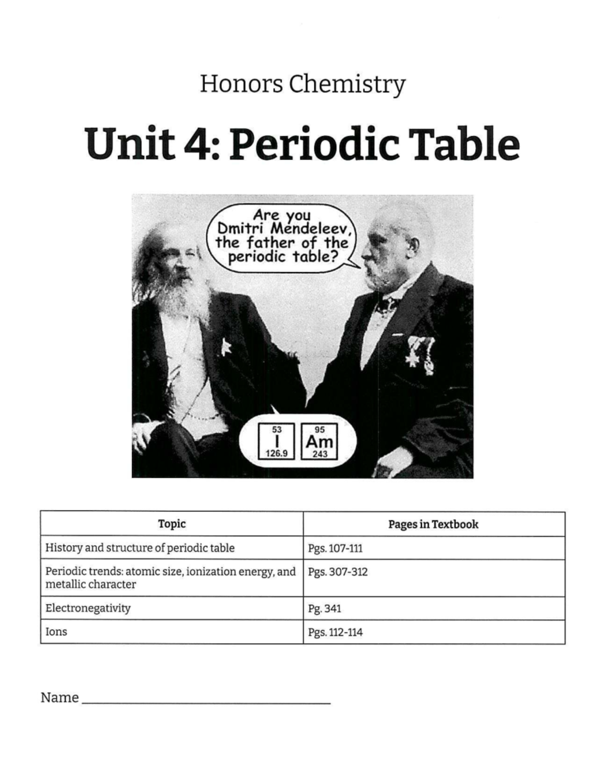 HC Unit 4: Atomic Structure and Periodic Trends Study Guide 2025 - Studocu