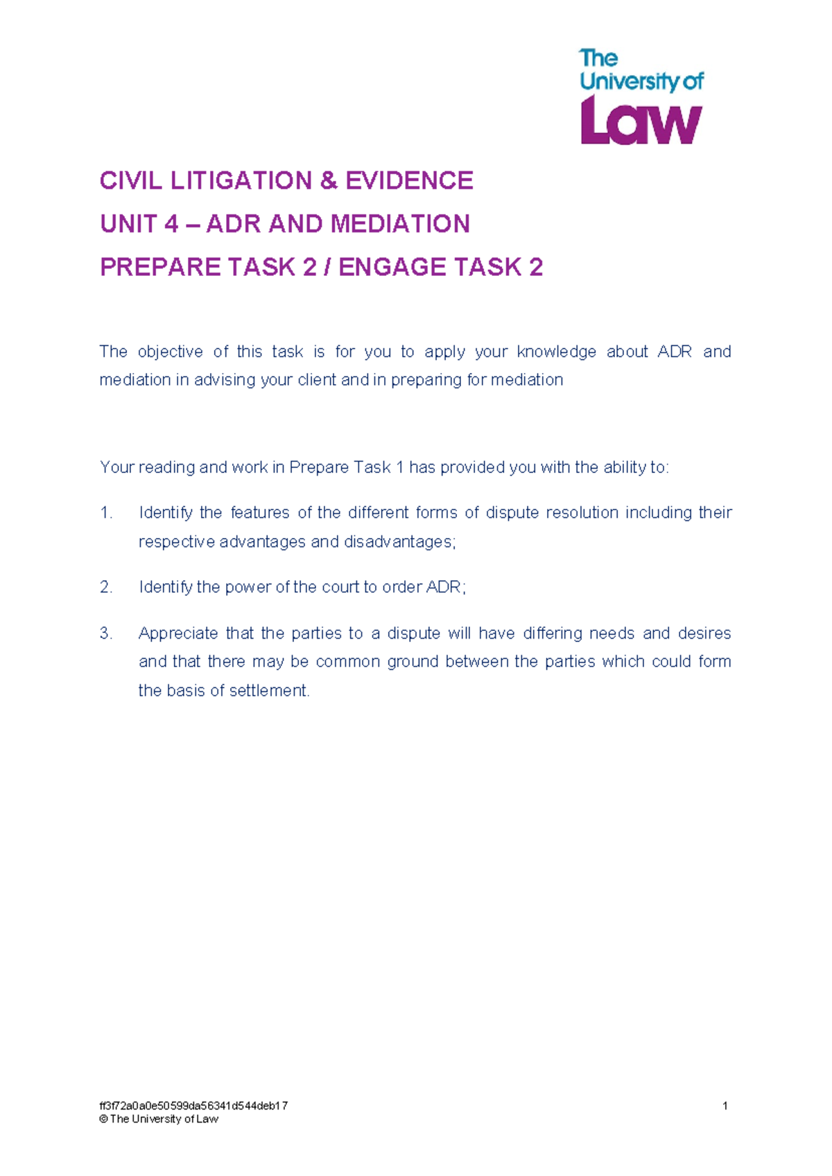 2425 civ unit04 ce01 prepare task 01 gero trains - CIVIL LITIGATION ...