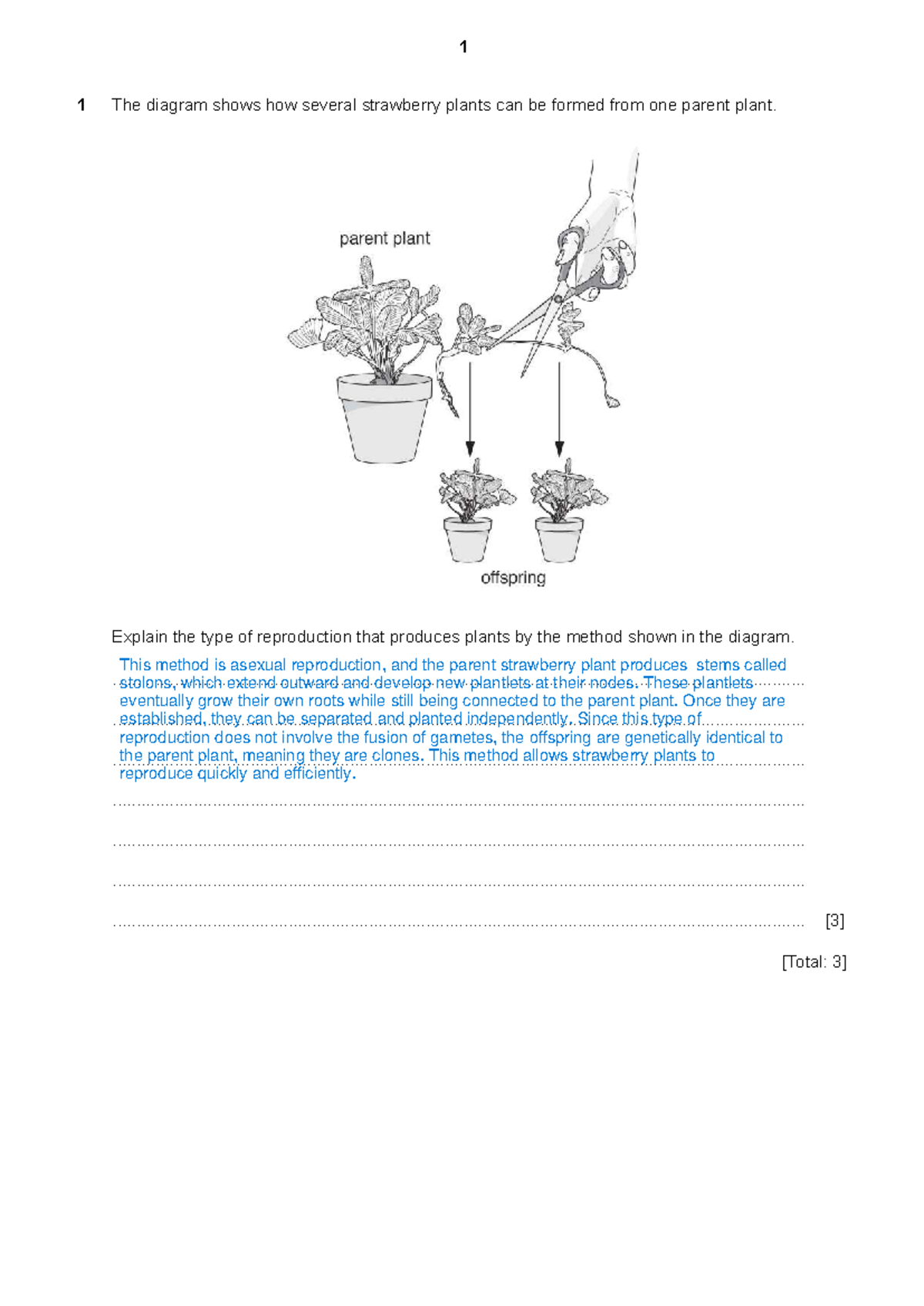 8.7 Plant Biology Practice Questions: Asexual & Sexual Reproduction ...