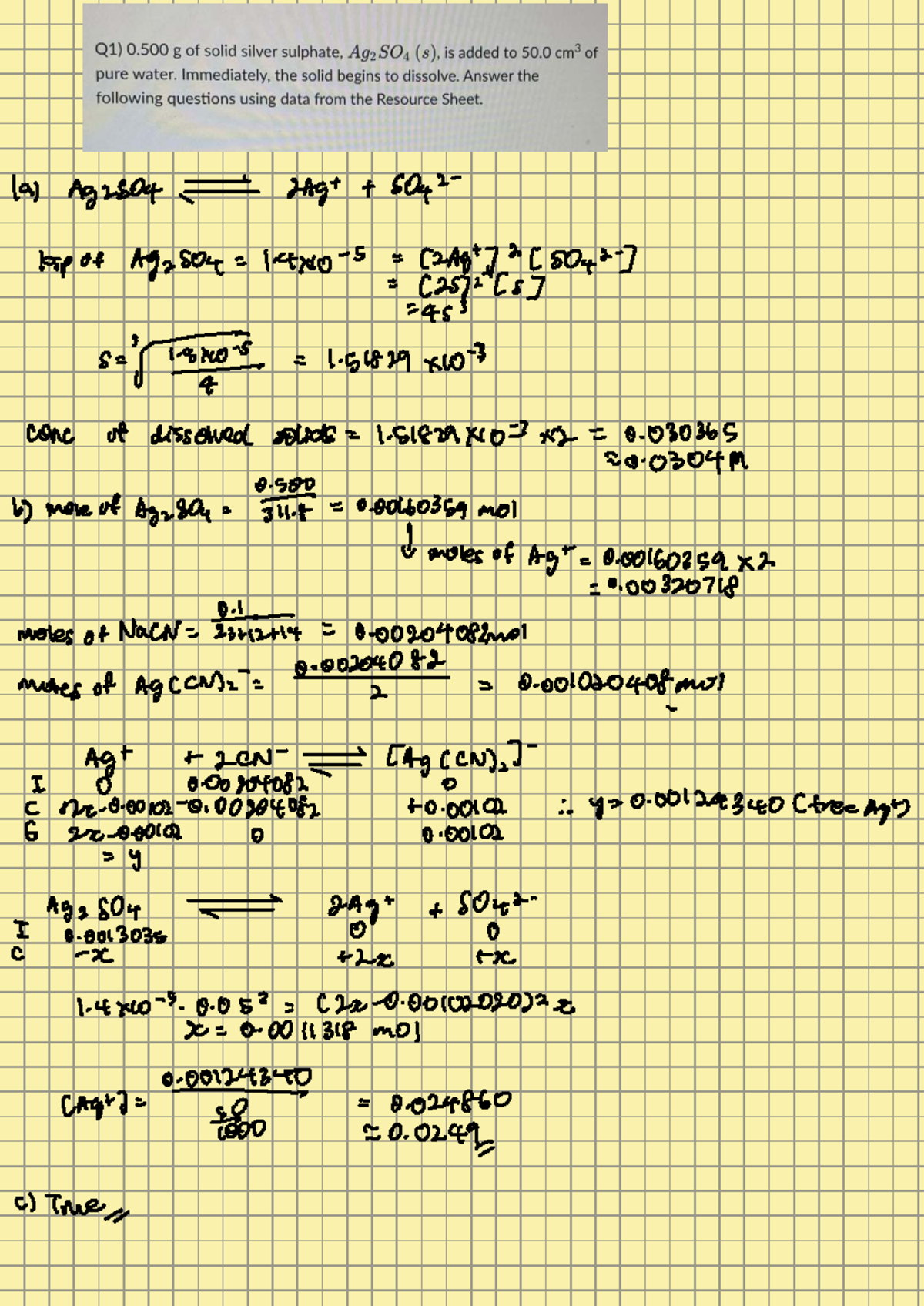 Week 4 Quiz - Silver Sulphate and CO₂ Calculations - Studocu