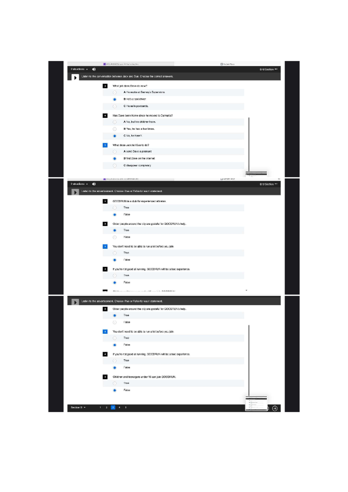 Examen de Inglés Nivel 3: Instrucciones y Preguntas de Evaluación - Studocu