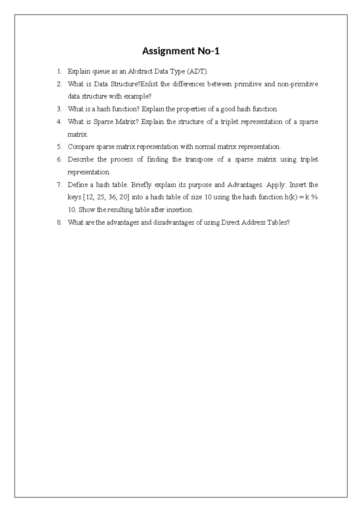 MDM(Data Structure) Assignment 1: Exploring Queues, Hash Functions, and ...