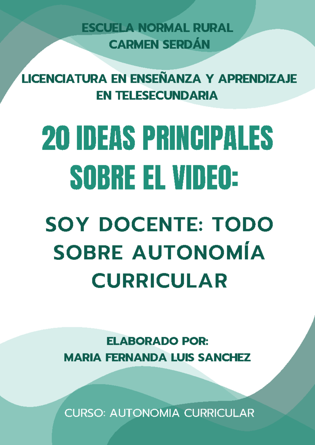 20 Ideas Principales sobre Autonomía Curricular - Lic. Enseñanza y ...
