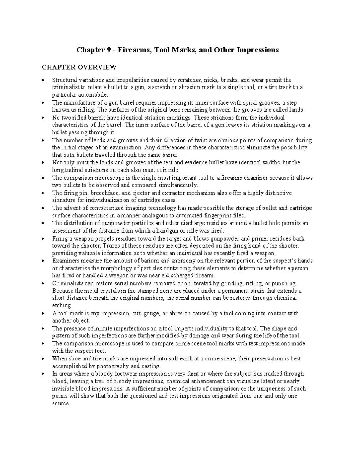 Forensic Science Analysis: Firearms, Tool Marks & Serology Insights ...