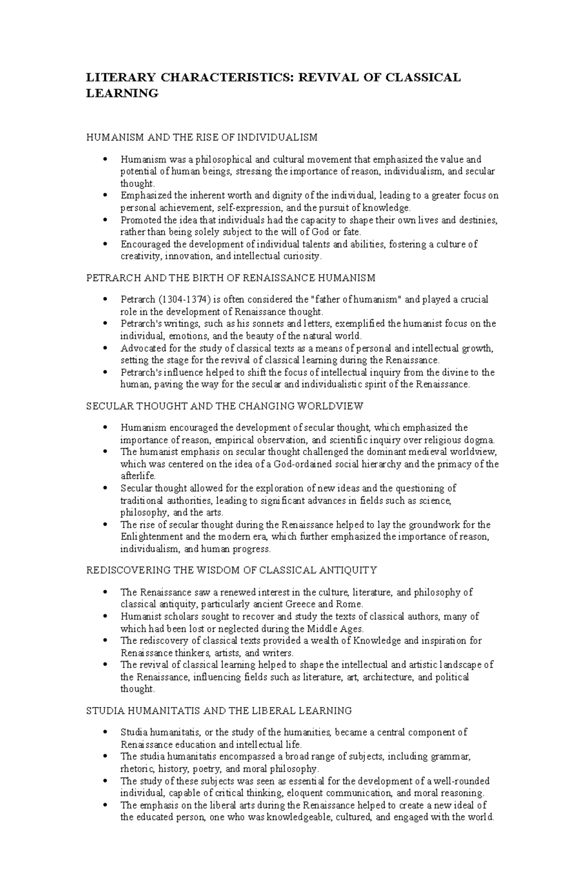 EL12 - Survey of English and American Literature - LITERARY ...