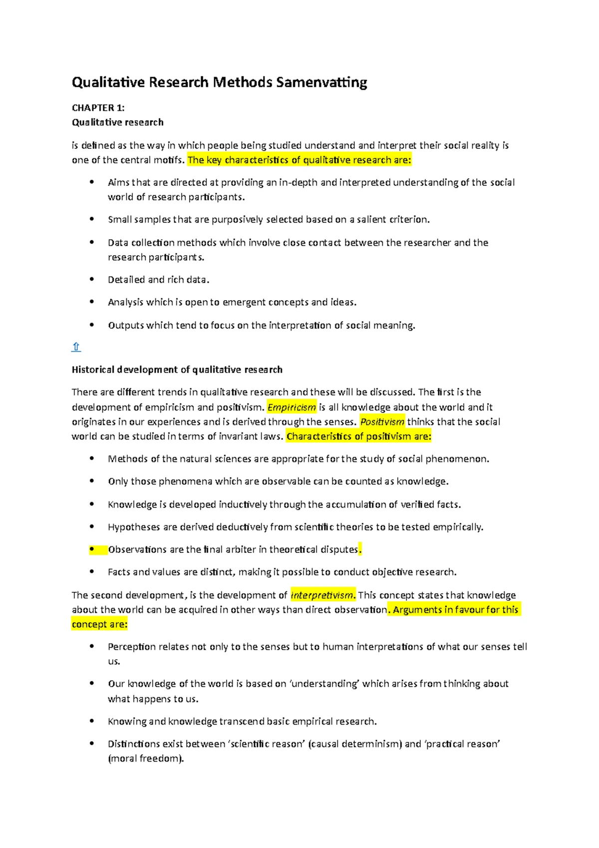 Qrm-athena-summary - Samenvatting Qualitative Research Methods for IB - AthenaSummary ...