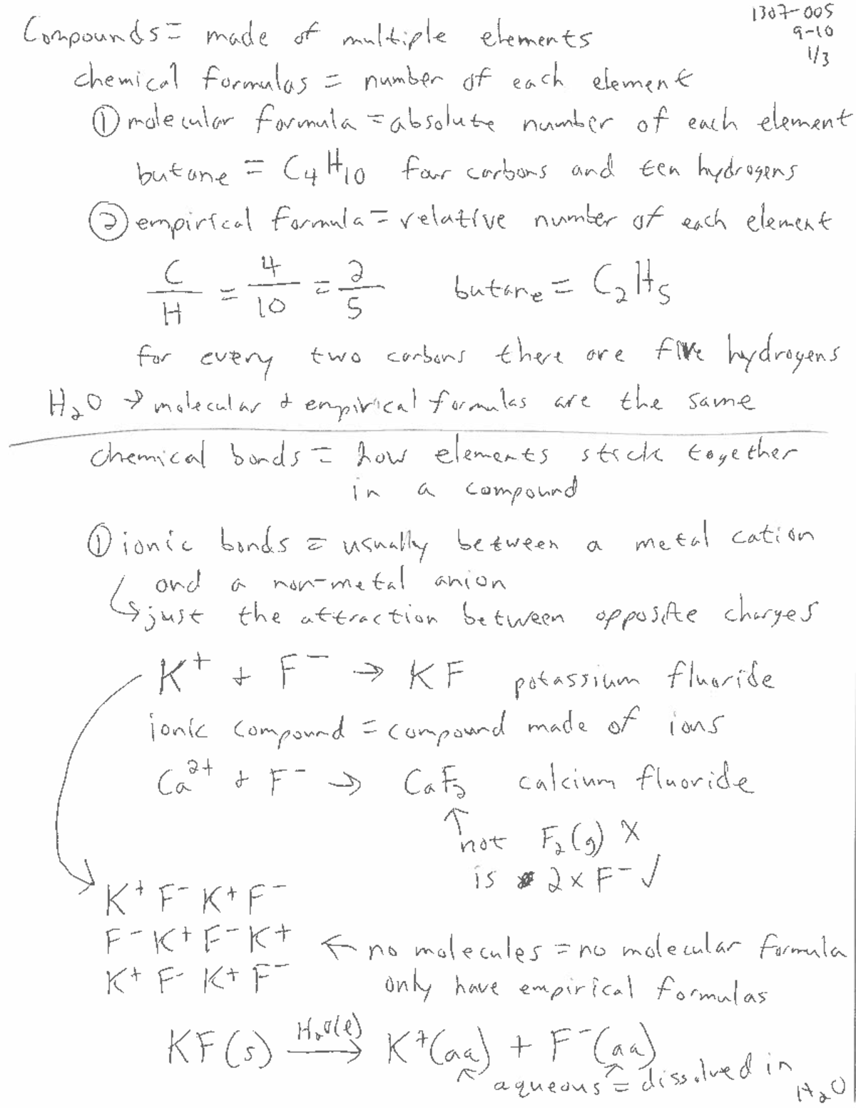 Chemical Bonds and Formulas: Cours 9-10 Overview - Studocu