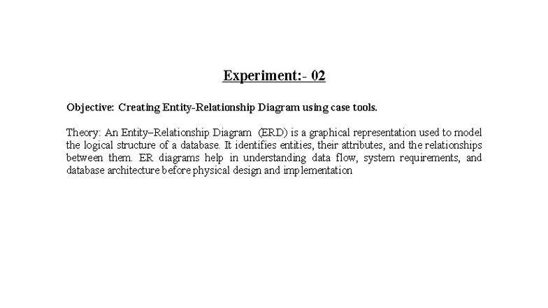 DBMS Raw FILE - COA: ERD, SQL, Cursors, Procedures & Systems - Studocu
