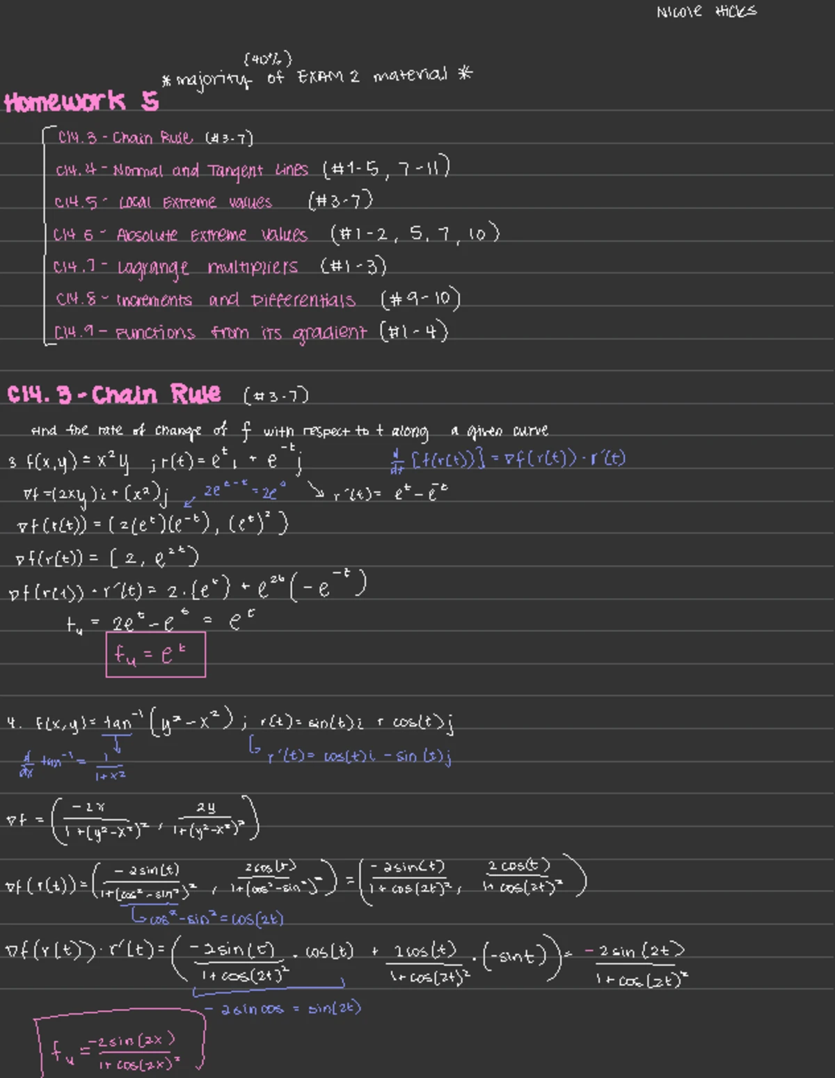 Calc 3 Final Exam Review 2023 - Fall Semester - Studocu