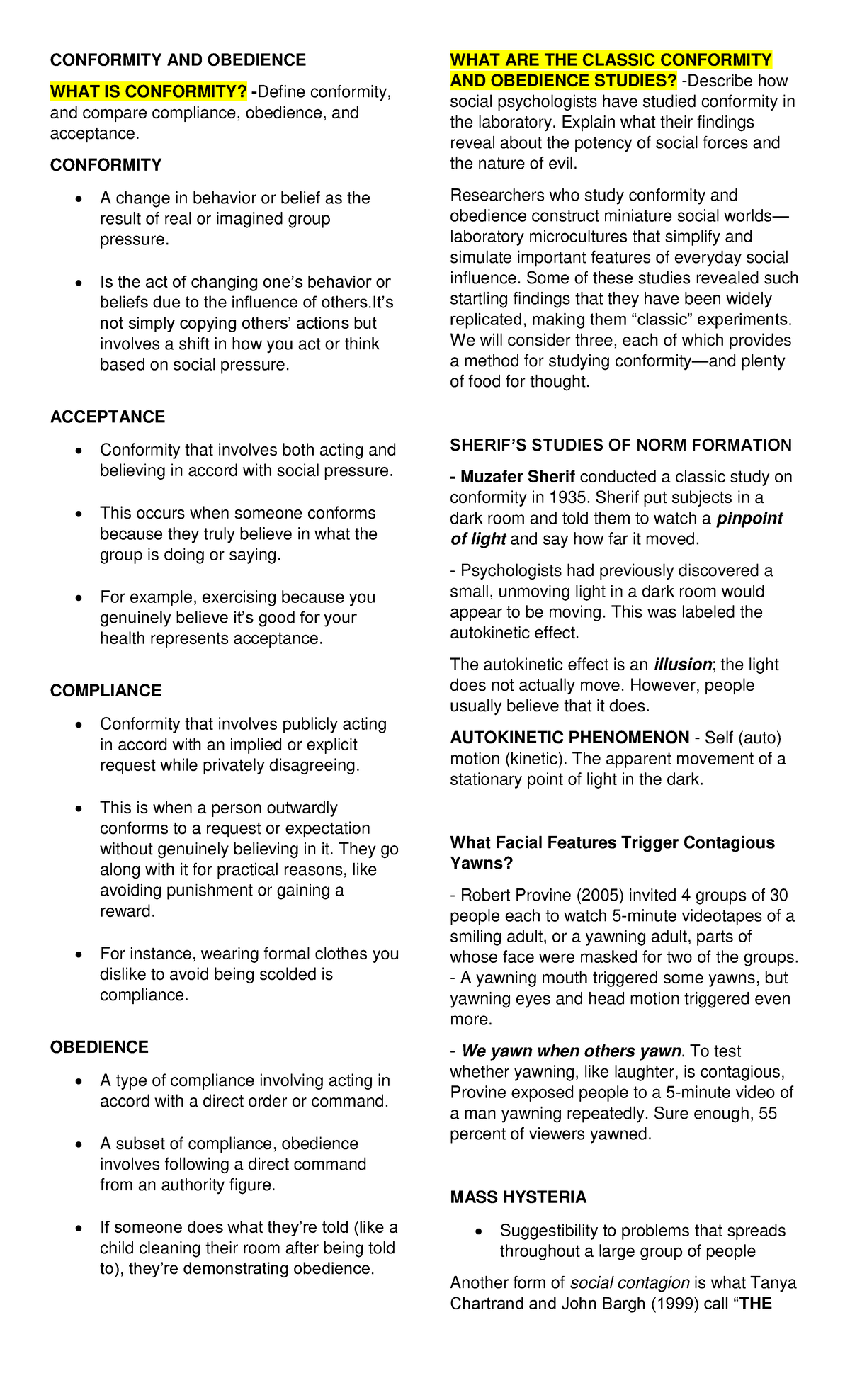 Conformity AND Obedience - CONFORMITY AND OBEDIENCE WHAT IS CONFORMITY ...