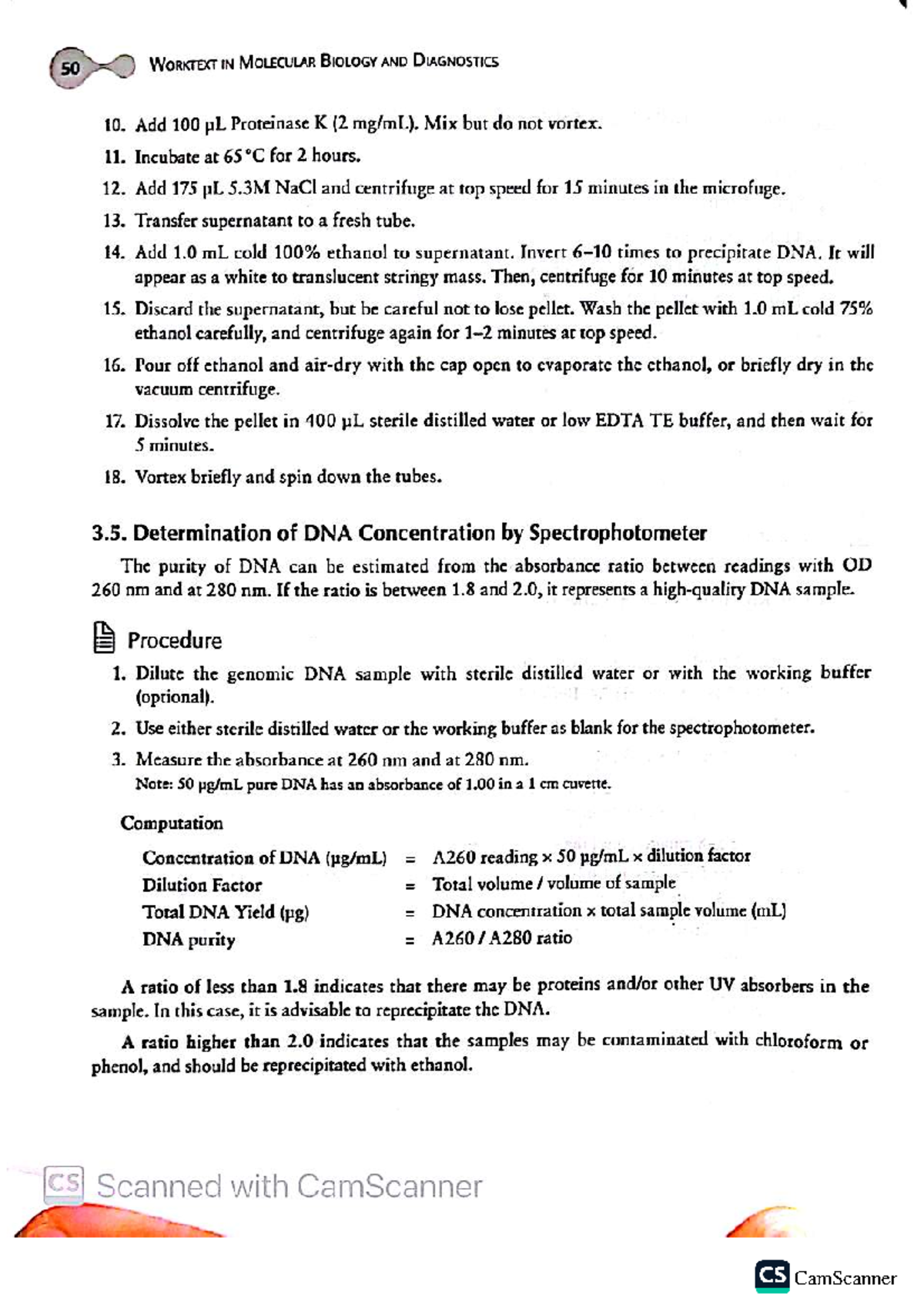 Molecular Biology & Diagnostics: DNA Isolation Techniques CS - Studocu