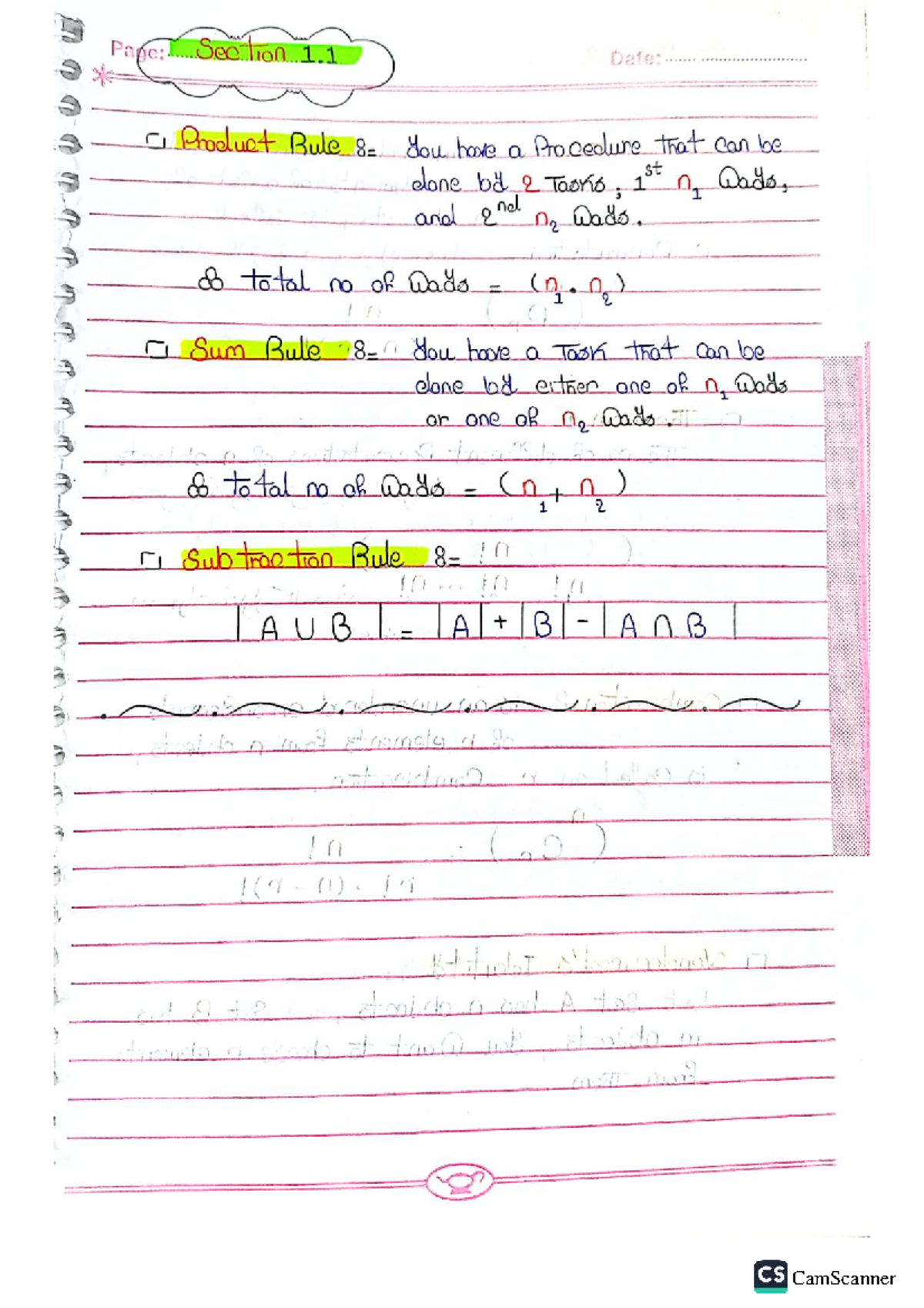 Combinatorics Summary: Key Concepts and Theorems (CS) - Studocu