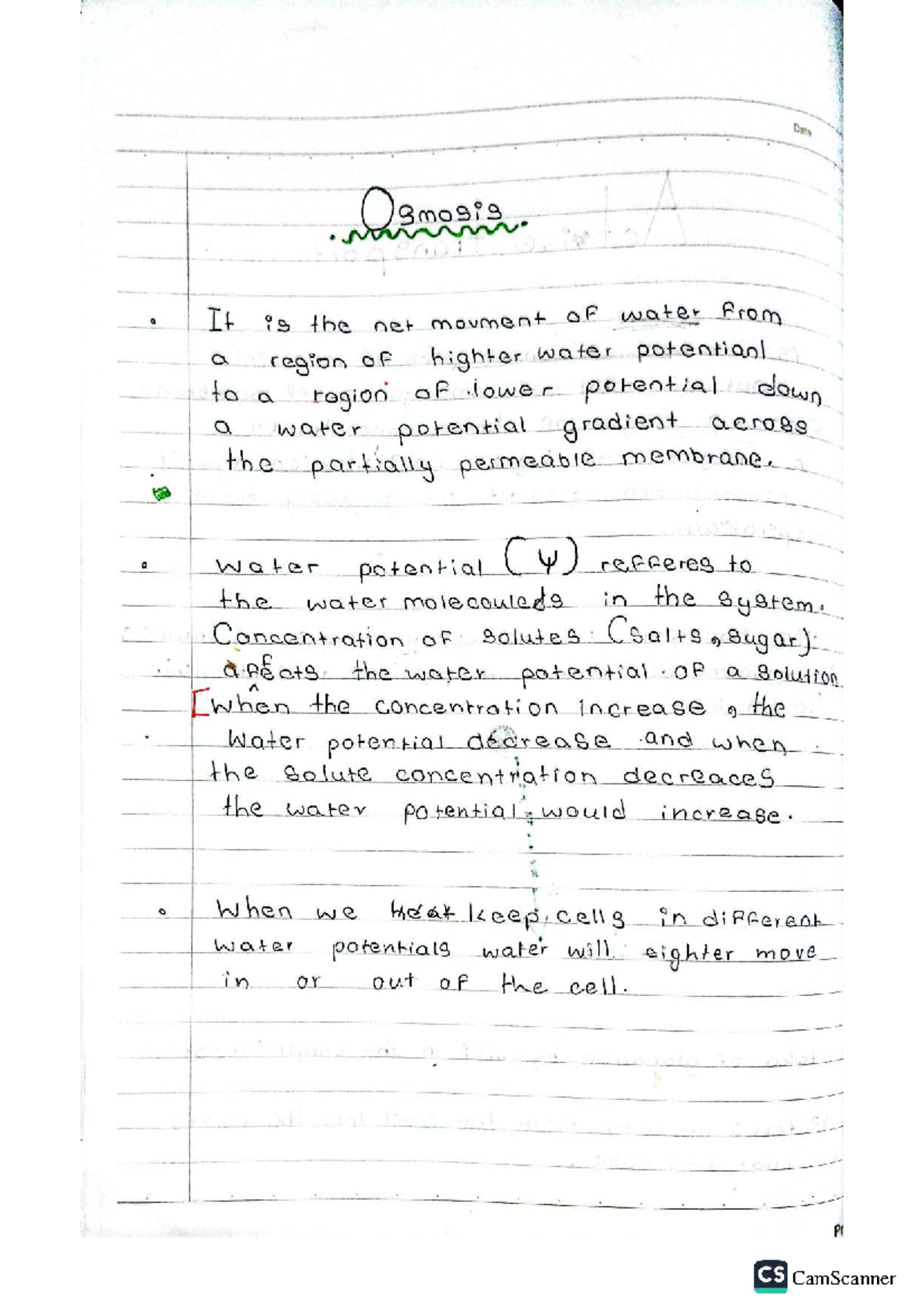 Osmosis and Water Potential: Understanding Cell Behavior in Solutions ...