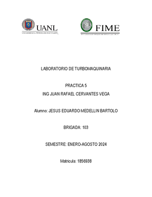 Practica 5 LAB DE Maquinas 1 - LAB DE MAQUINAS ELECTRICAS 1 No. Reporte Nombre del reporte 5 ...