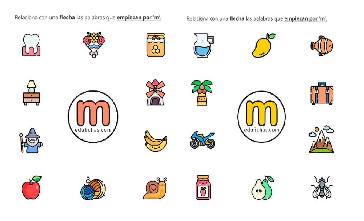 Lectoescritura: Actividades con la letra 'm' - Studocu