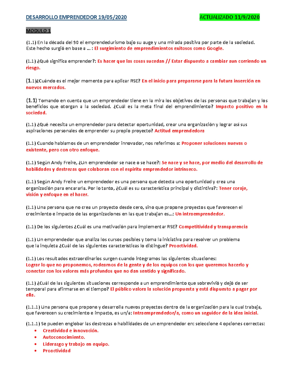 Actividad 1 - Desarrollo Emprendedor (DES EMP) - Ivolution - Studocu