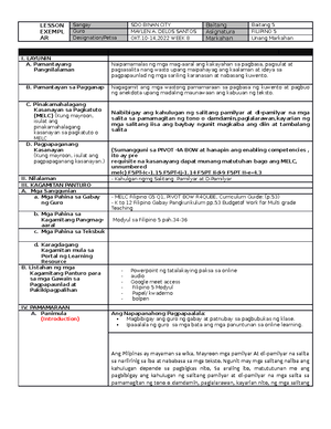 Detailed Lesson Plan (Propaganda Techniques Grade 8 Quarter 3 Module 3 ...