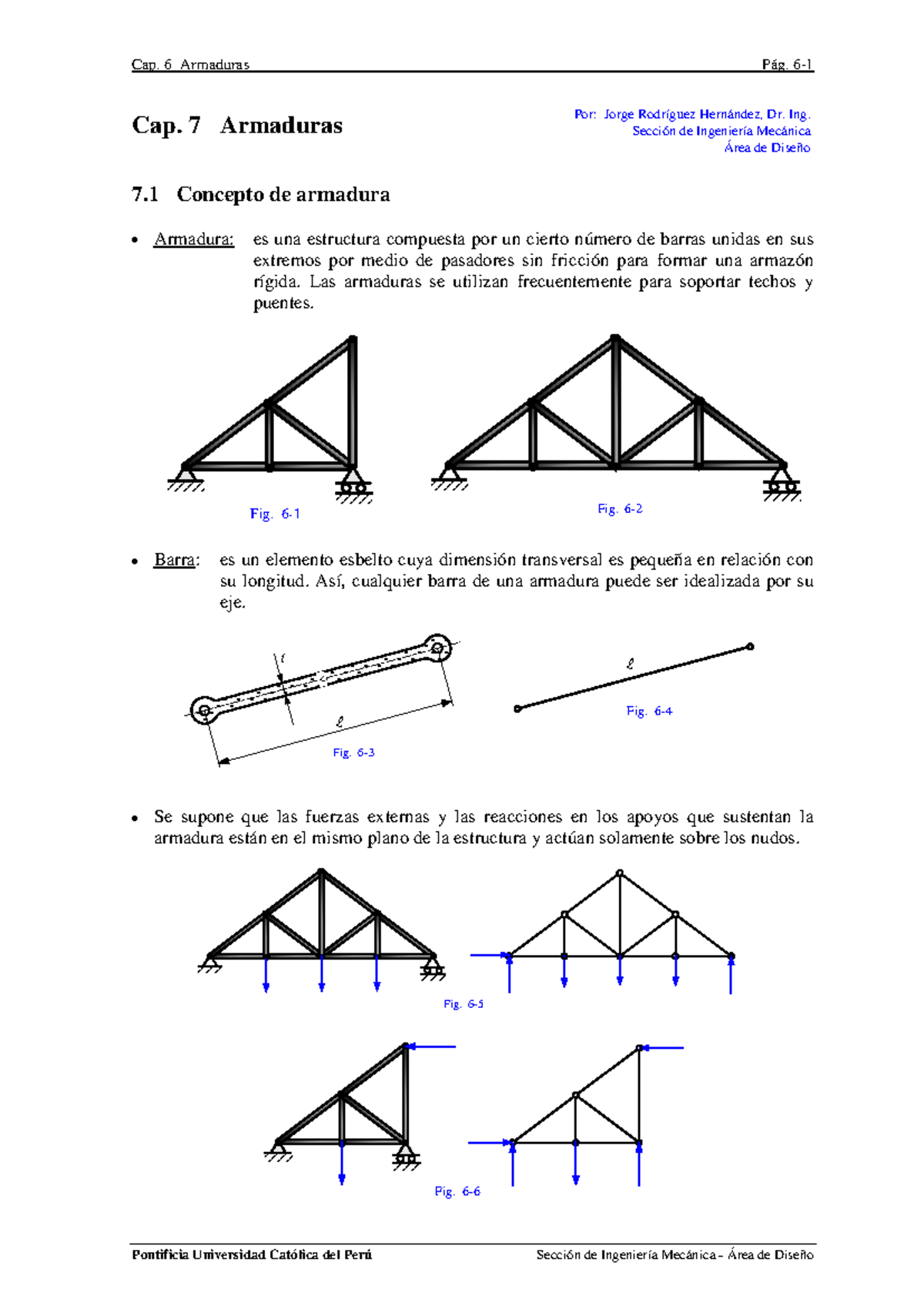 Cap. 7 Armaduras - Resumen y Estabilidad Estática en Ingeniería - Studocu