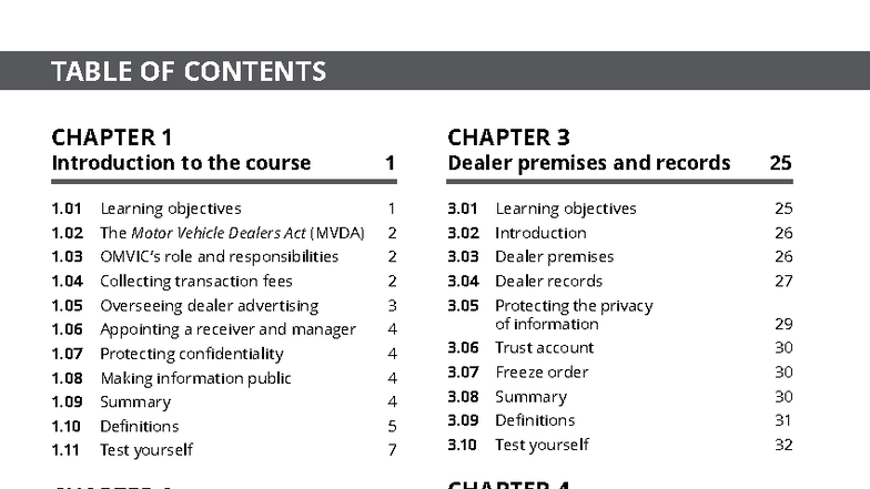 OMVIC Automotive Certification Course Manual 2024 Edition - Studocu