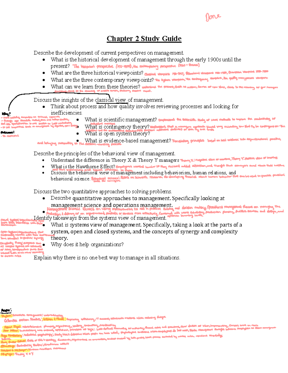 Chapter 2 Study Guide - Chapter 2 Study Guide Describe the development ...