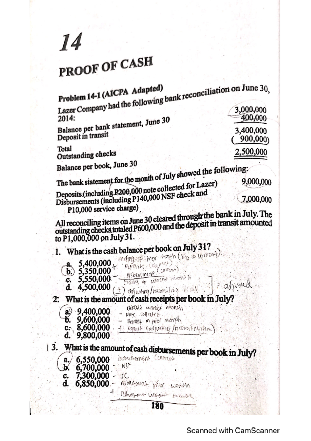 Proof of Cash (VALIX) Intermediate Accounting Volume 1 - Bachelor of ...