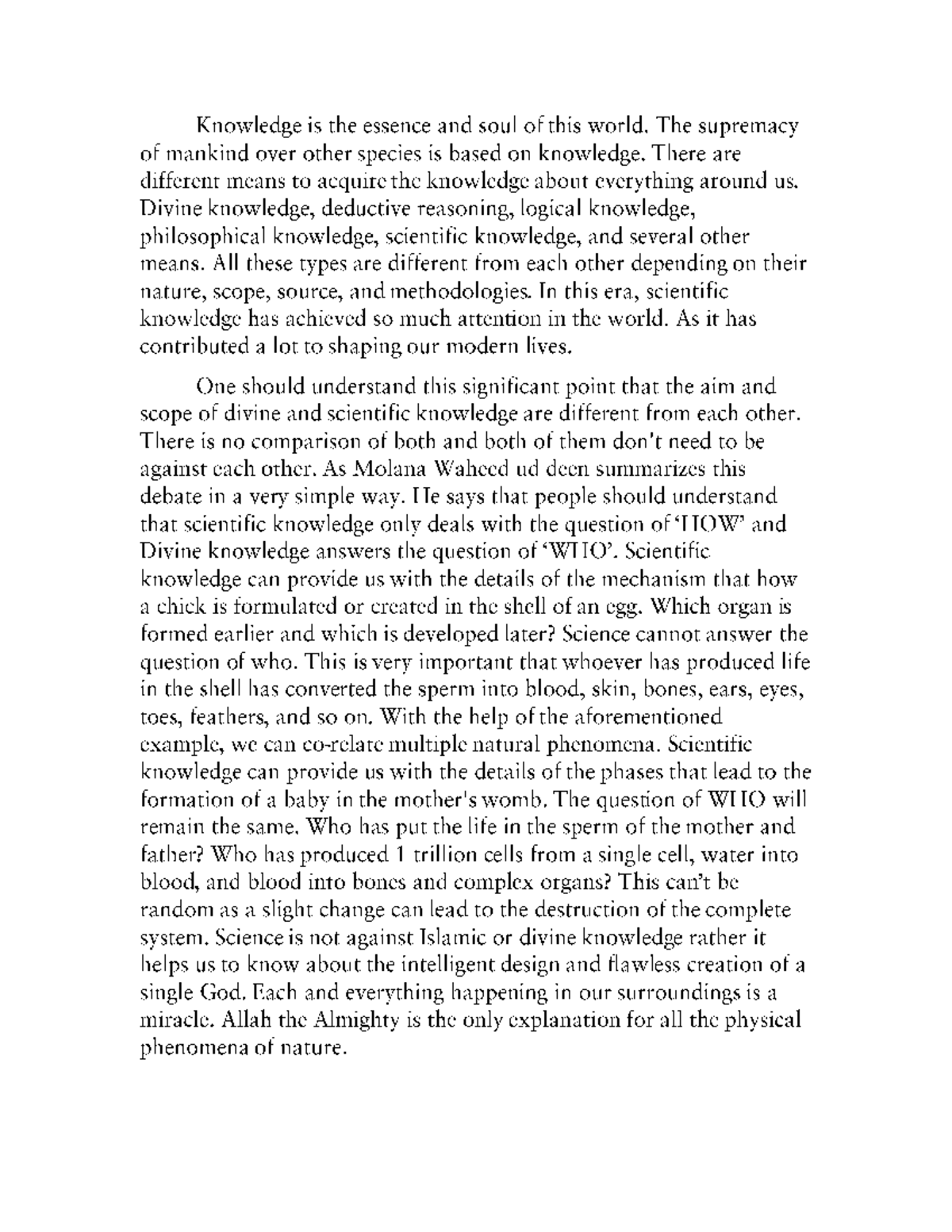 Comprehensive Review of Knowledge Types for Final Exam (Course Code) - Studocu