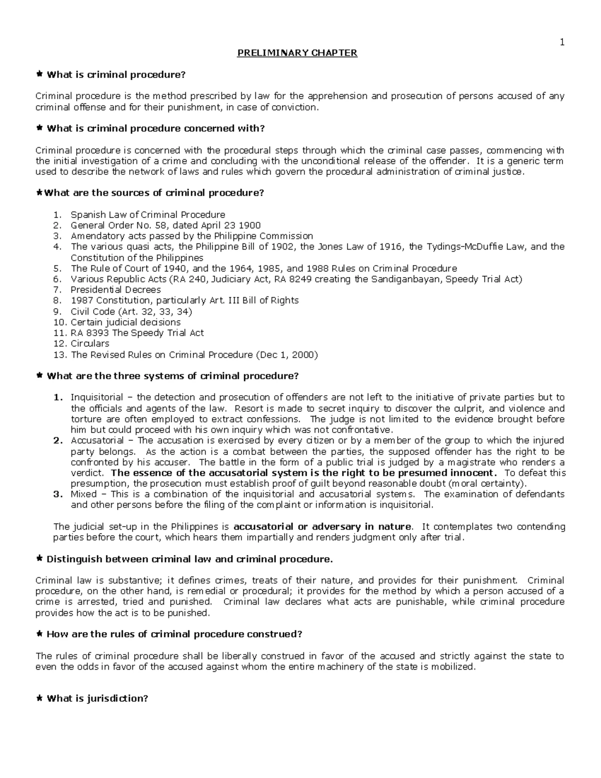 Rule 112 - Preliminary Investigation notes and lectures. - Criminal Law ...