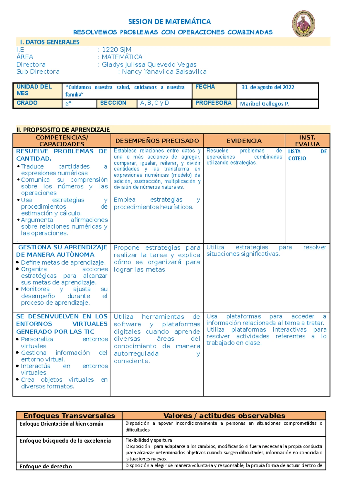 Sesion Matematica. Multiplicamos CON Filas Y Columnas - 4 GRADO ...
