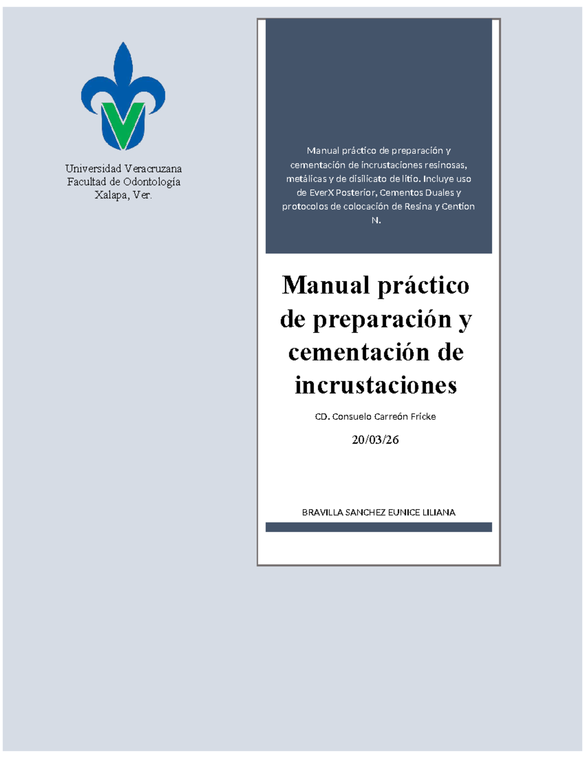Manual Práctico de Colocación de Incrustaciones Resinosas y Metálicas ...