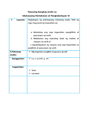 Competency Statement II (To advance physical and intellectual ...