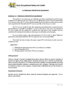 Bosh Module 13 - Development of an Osh Program - VII. OSH PROGRAMMING ...