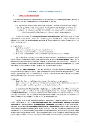 Chapitre N°2 - La première et seconde topique de Freud - CHAPITRE N°2 ...