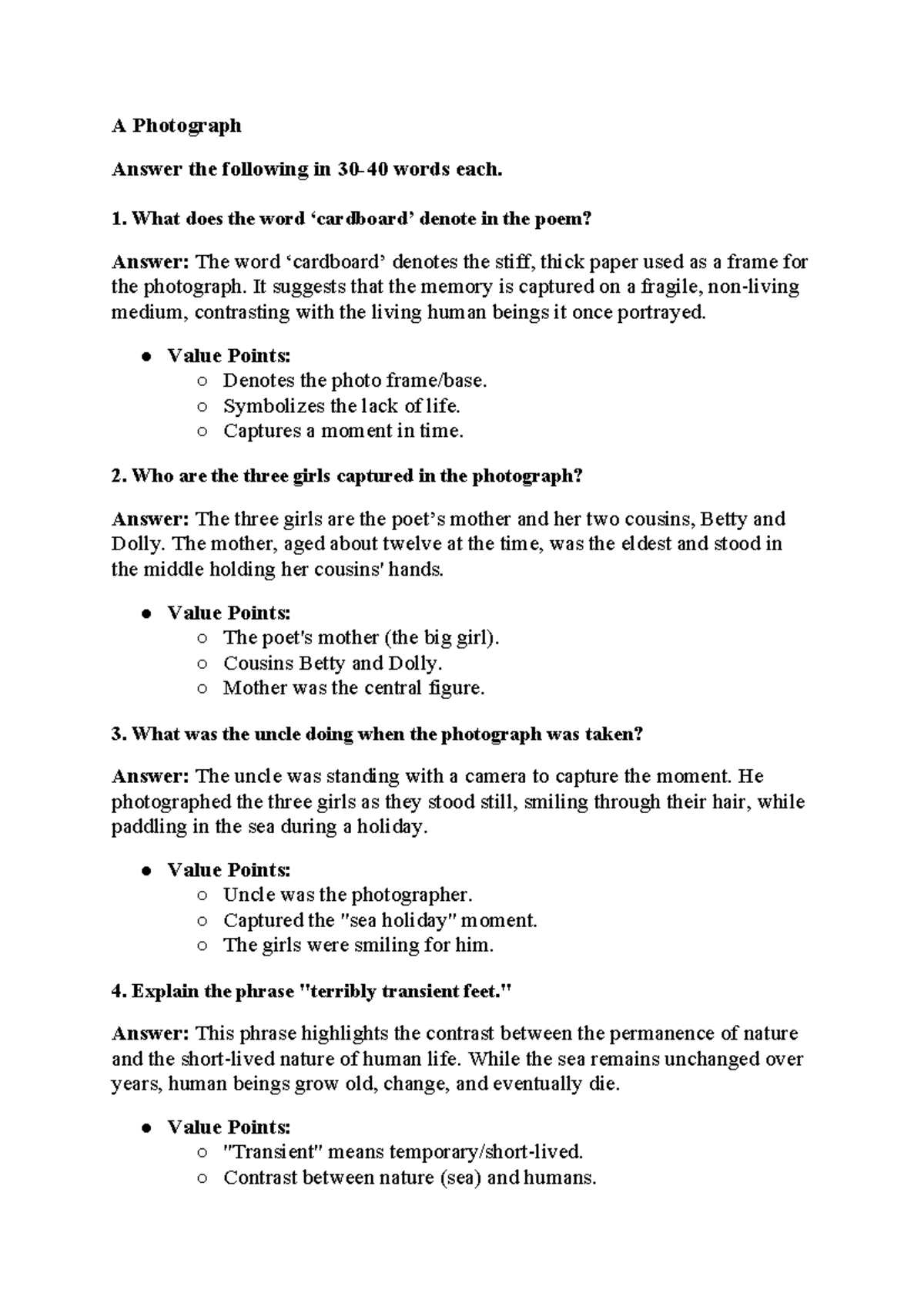 DOC-20260108-WA0008 - Analysis of Shirley Toulson's Poem on Memory and ...