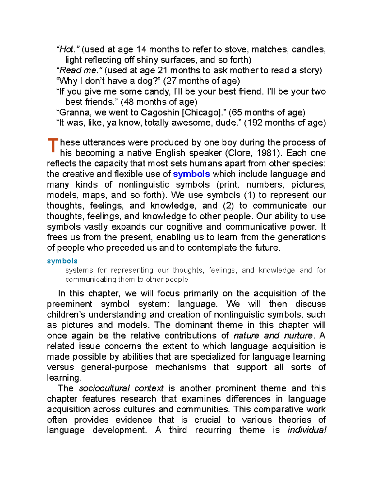 Language Development: Nature, Nurture, and Experience (Psych 101) - Studocu