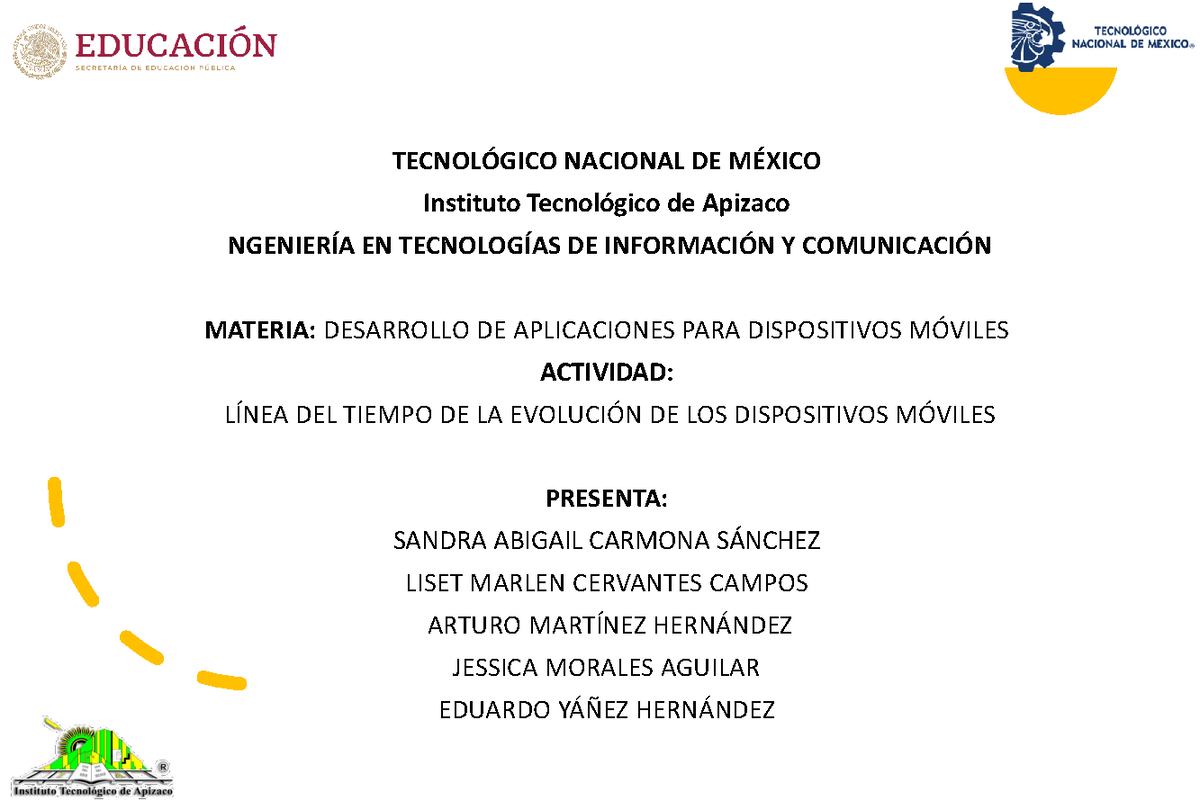 Línea del tiempo - TECNOL”GICO NACIONAL DE M.. Instituto TecnolÛgico de ...