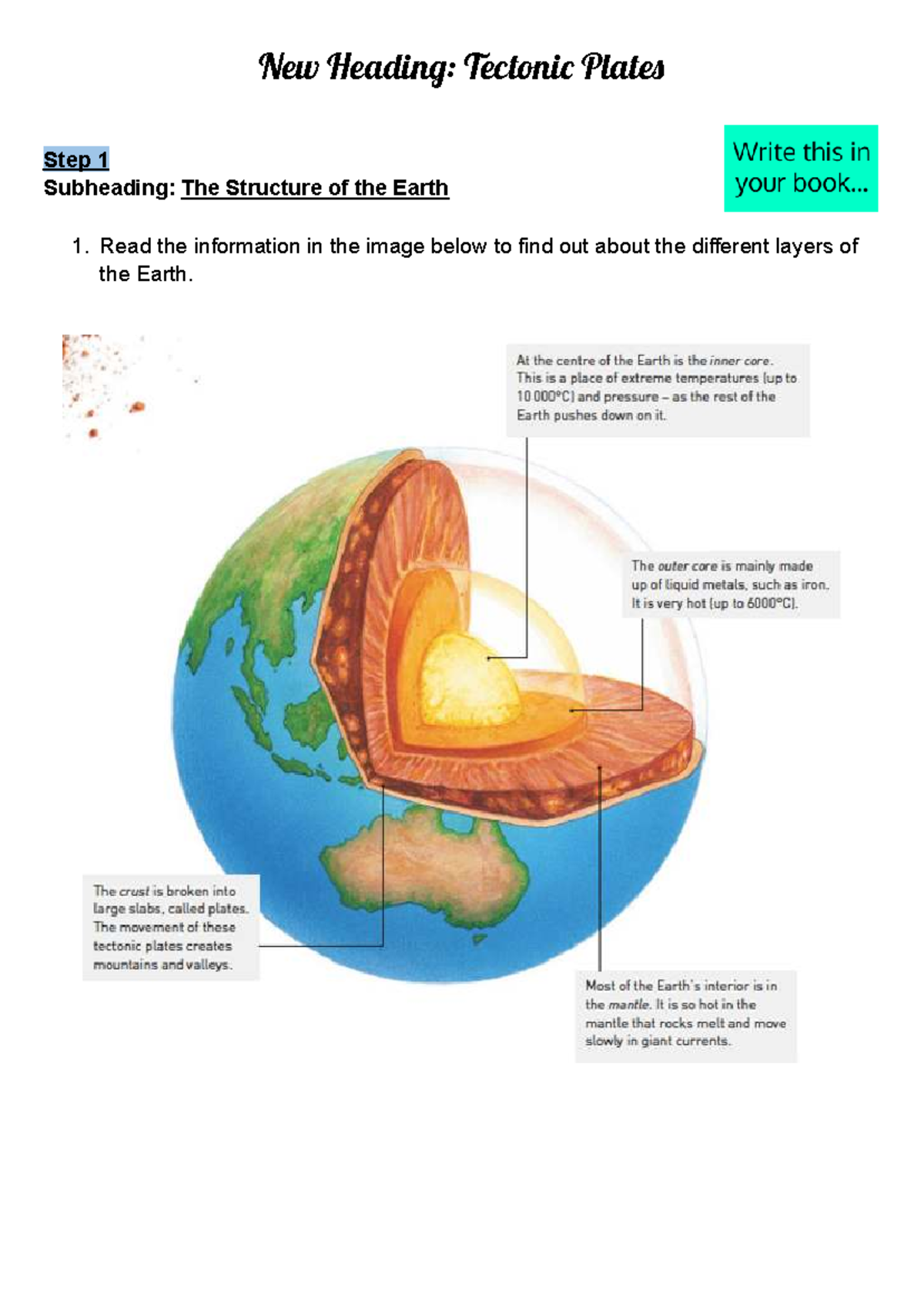 Geography 101: Tectonic Plates & Earth's Structure Notes - Studocu