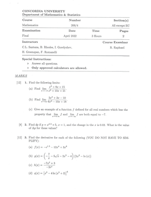 Course Outline - MATH 209 (Winter 2025) - Departmental website ...