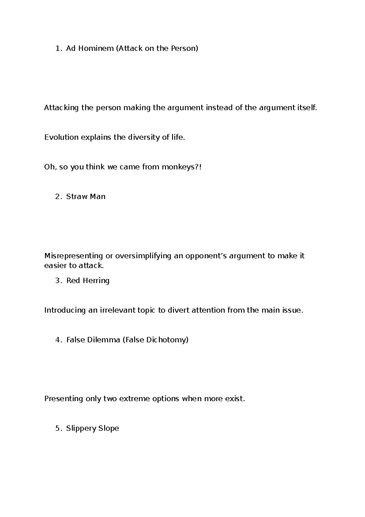 Ethics (13) - NSPLINT: Logical Fallacies & Argument Techniques Quiz ...