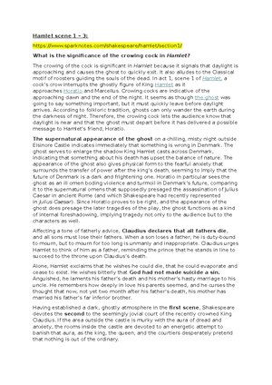 Hamlet notes - Alexandra Correia Hamlet Themes, full play summary and ...