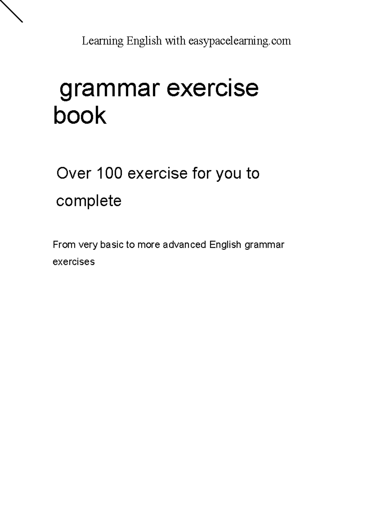 Bigbookofgrammarexercise - Learning English with easypacelearning ...
