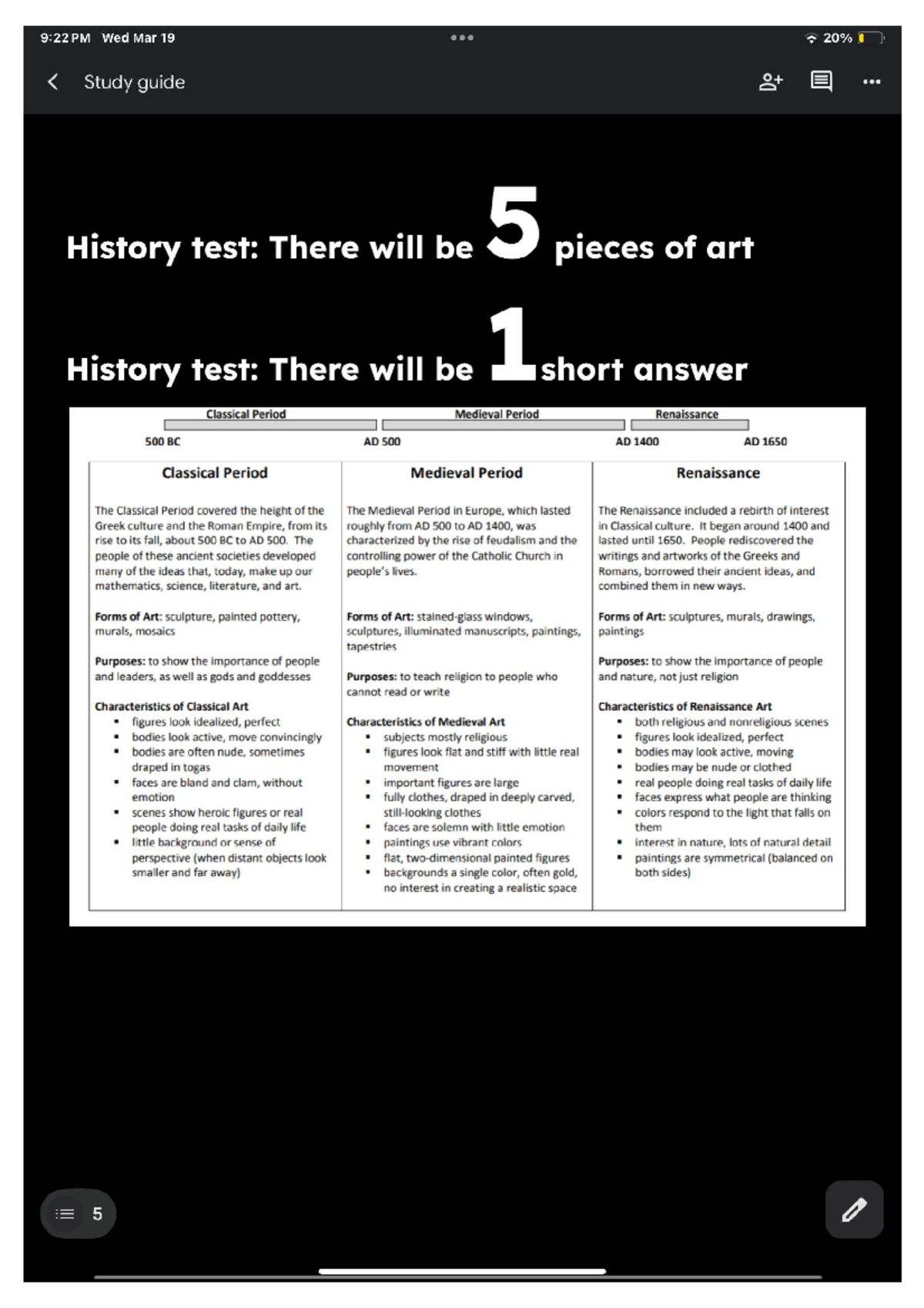 Art History Study Guide for History Test [HIST 101] - Studocu